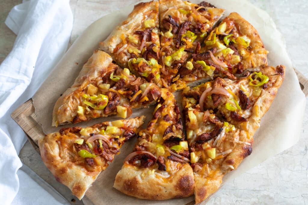 Vegan BBQ Chicken Pizza - Wild Vegan Flower